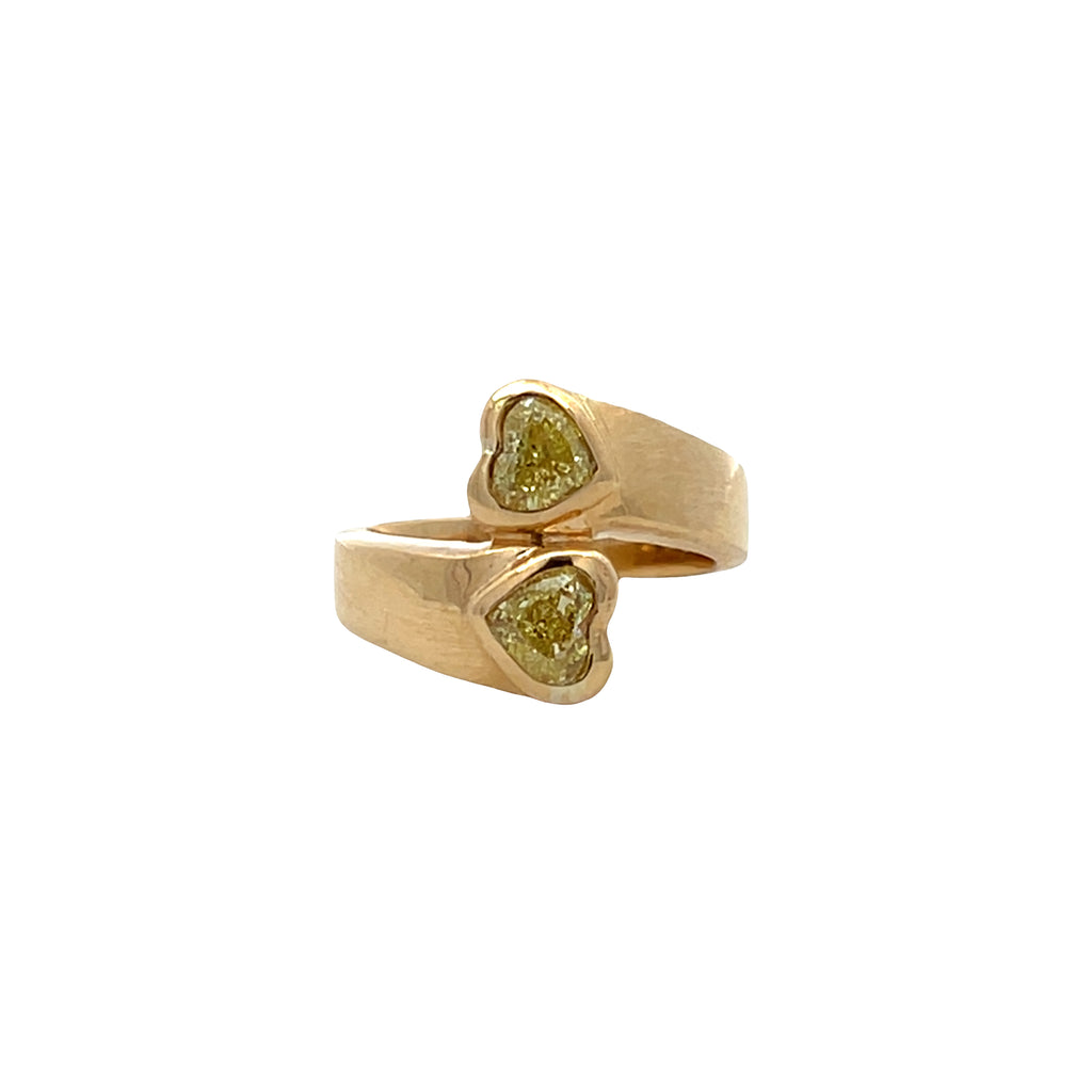 Yellow Diamond Hearts Ribg – Daniela Califa