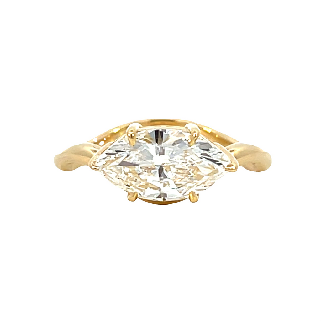 Marquise Diamond Pinky Ring – Daniela Califa