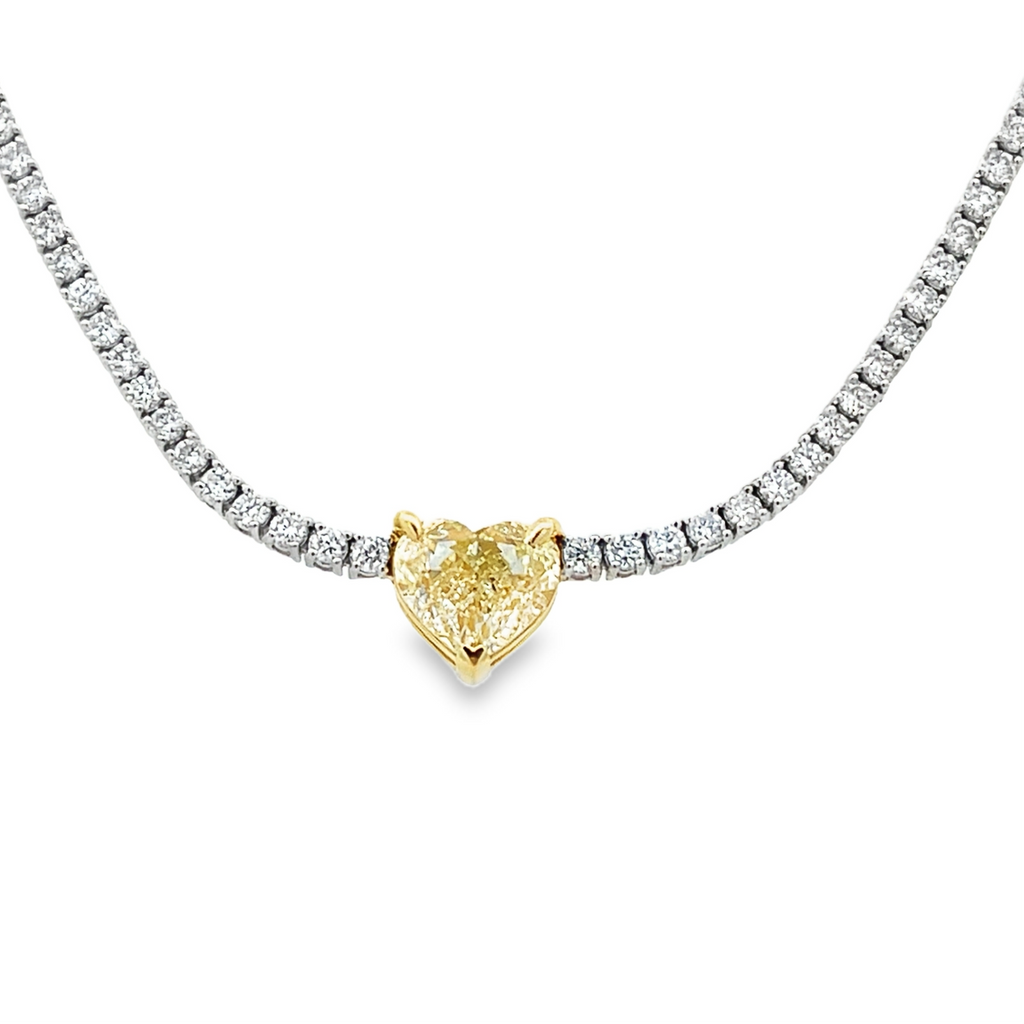 Yellow Heart Diamond Necklace – Daniela Califa