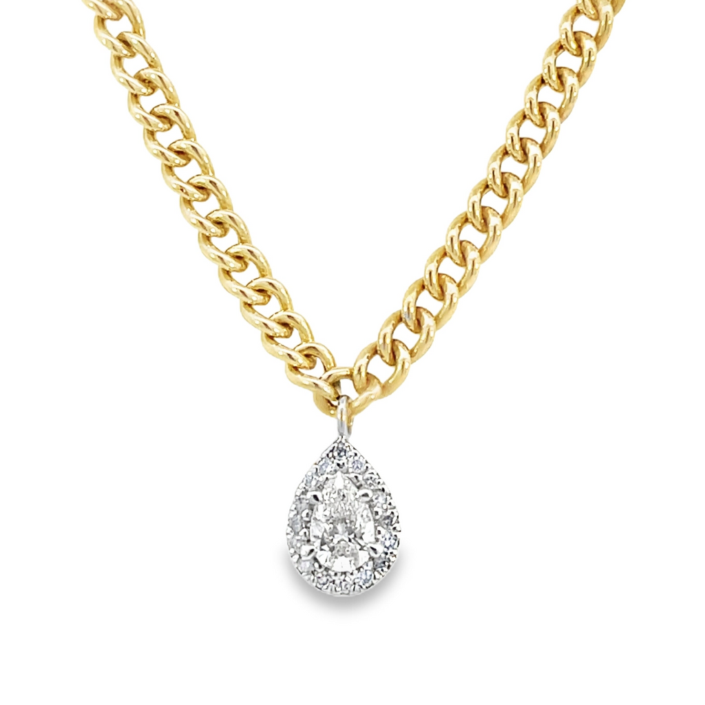 Pear Shape Diamond Necklace – Daniela Califa