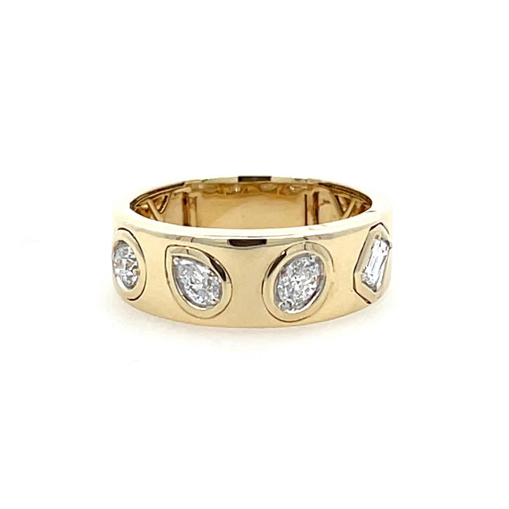 Gold Multi Diamond Ring – Daniela Califa