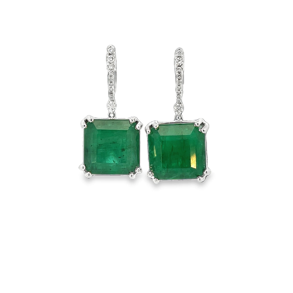 Emerald Solitaire Earrings – Daniela Califa