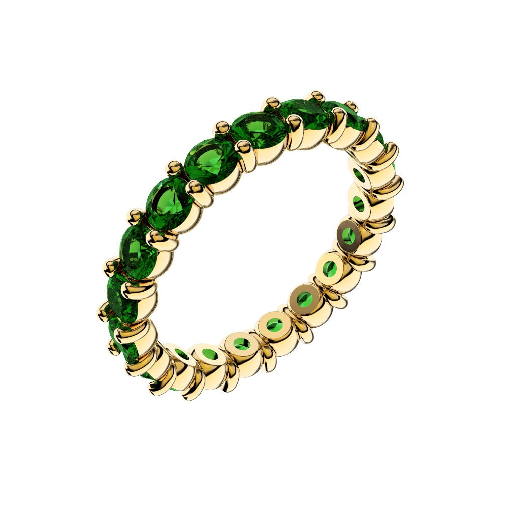 Emerald Eternity Ring (3 mm) – Daniela Califa