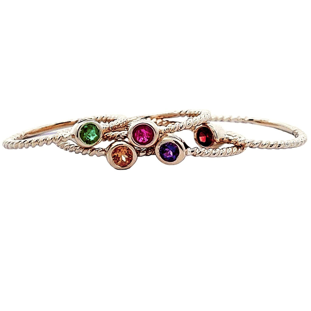 Birthstone Twist Ring – Daniela Califa