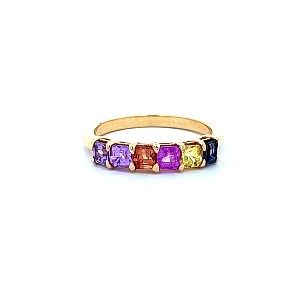 Rainbow Sapphire Half Band – Daniela Califa