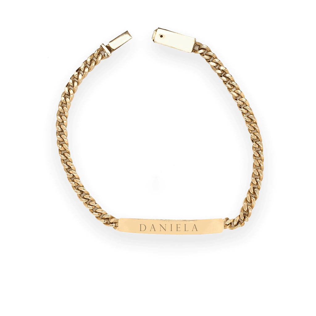 Bar & Cuban Chain Bracelet Cammron – Daniela Califa