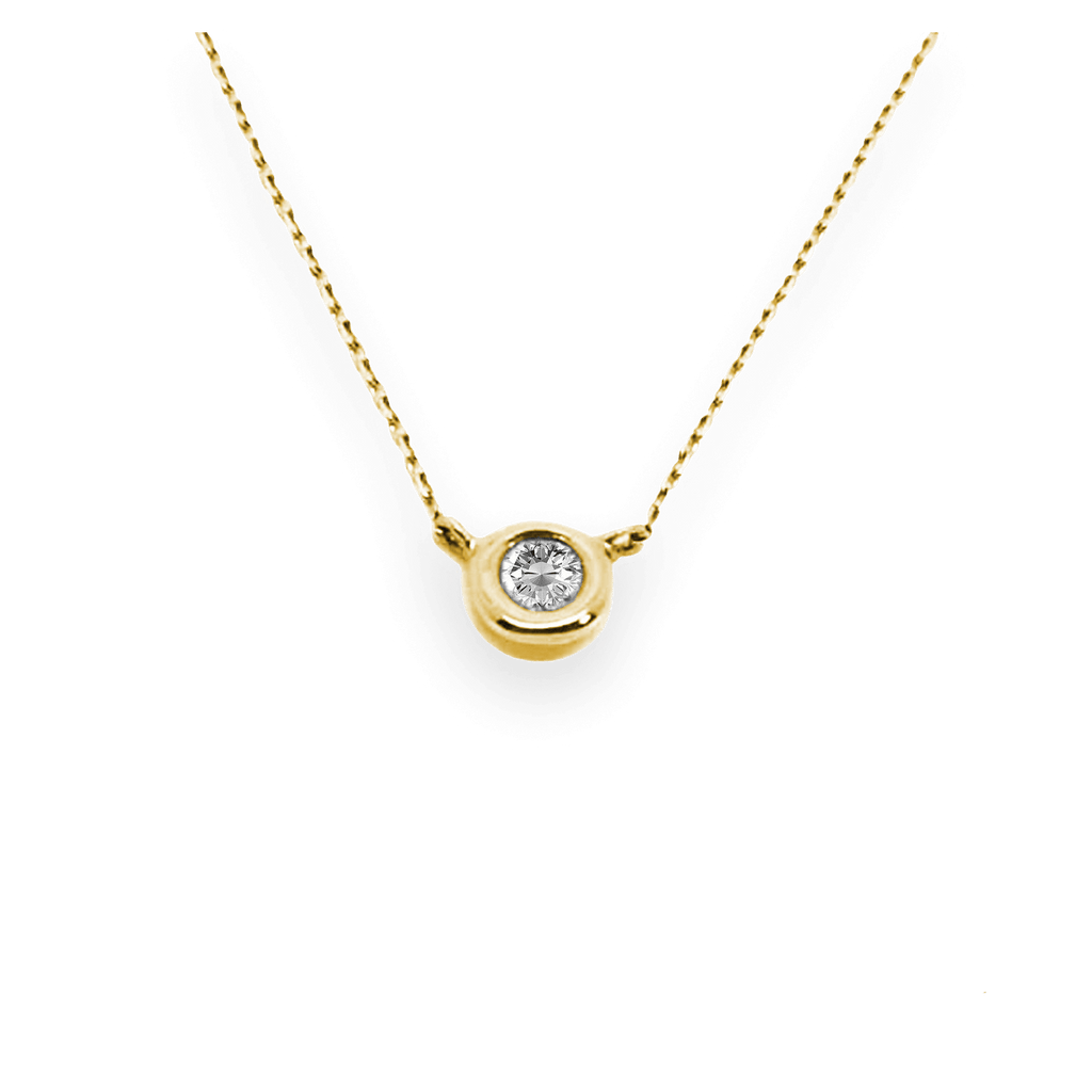 Bezel Set Diamond Necklace – Daniela Califa
