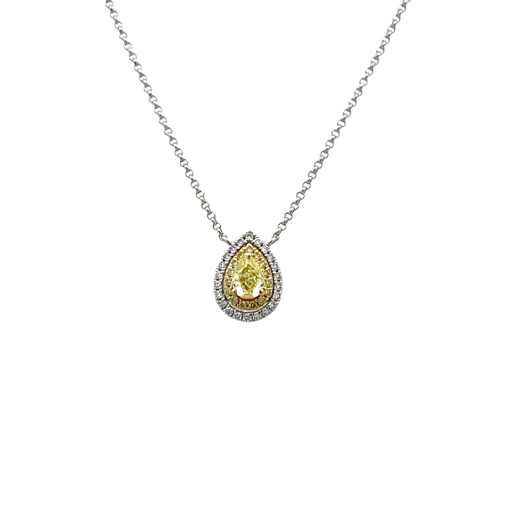Yellow Pear Diamond Necklace – Daniela Califa