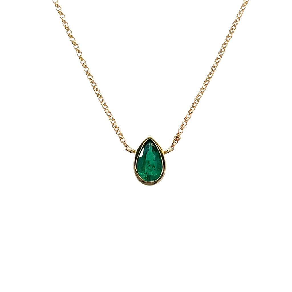 Emerald Pear Necklace – Daniela Califa