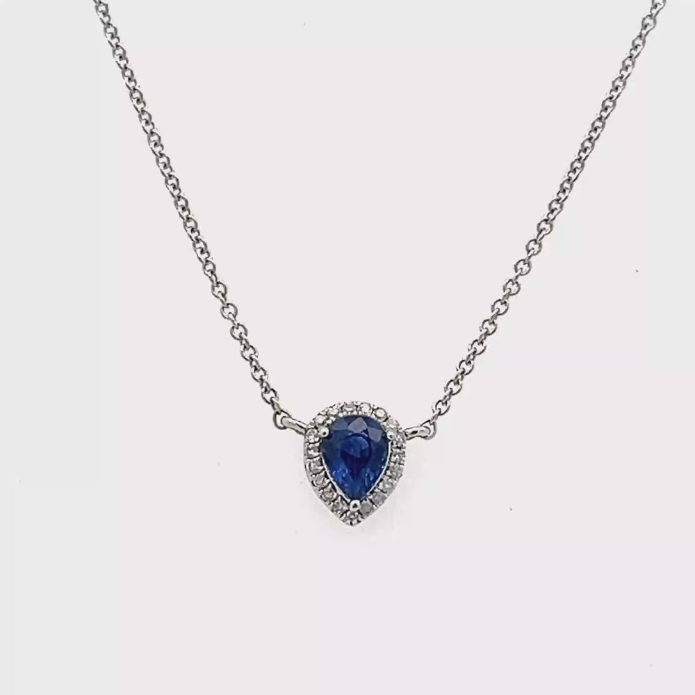 Sapphire Pear Necklace – Daniela Califa
