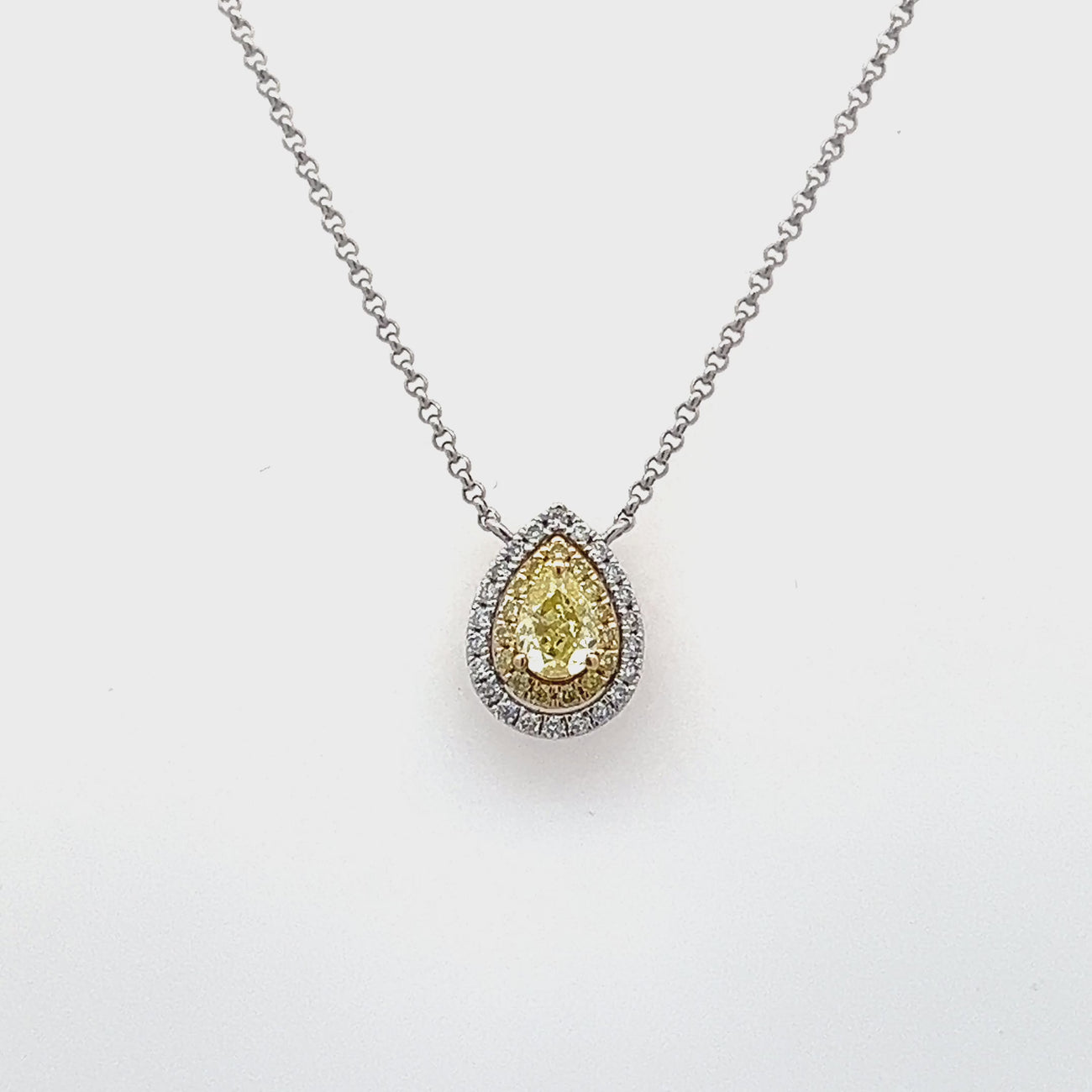Yellow Pear Diamond Necklace – Daniela Califa