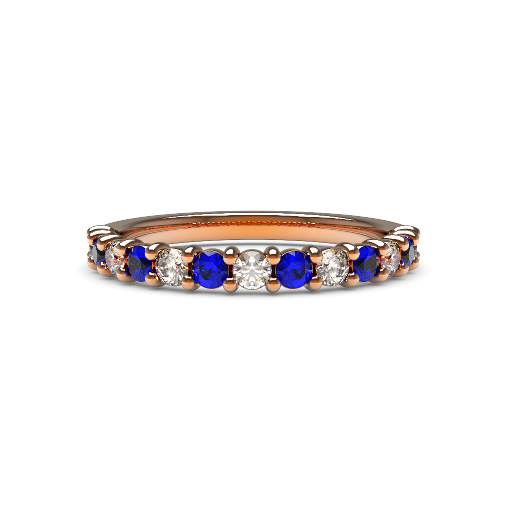 2mm Sapphire and Diamond Eternity Ring – Daniela Califa