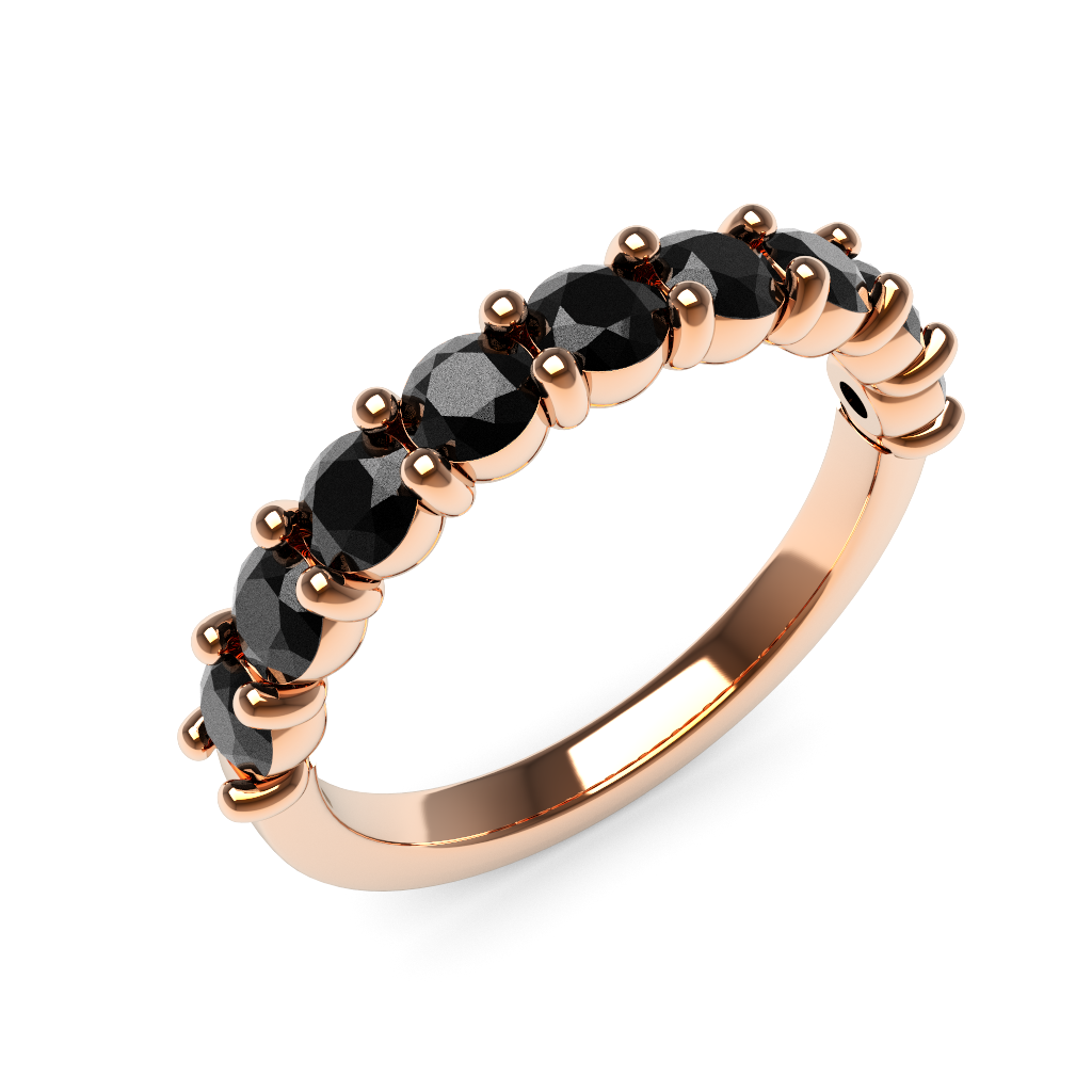 3mm Black Diamond Eternity Ring – Daniela Califa