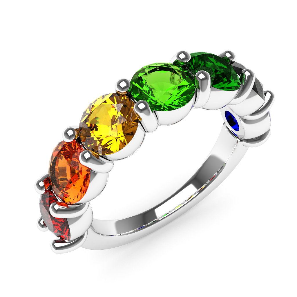 5mm Rainbow Eternity Ring – Daniela Califa