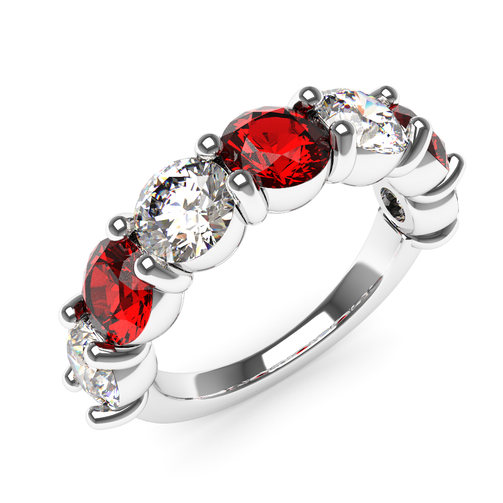 5mm Ruby and Diamond Eternity Ring – Daniela Califa