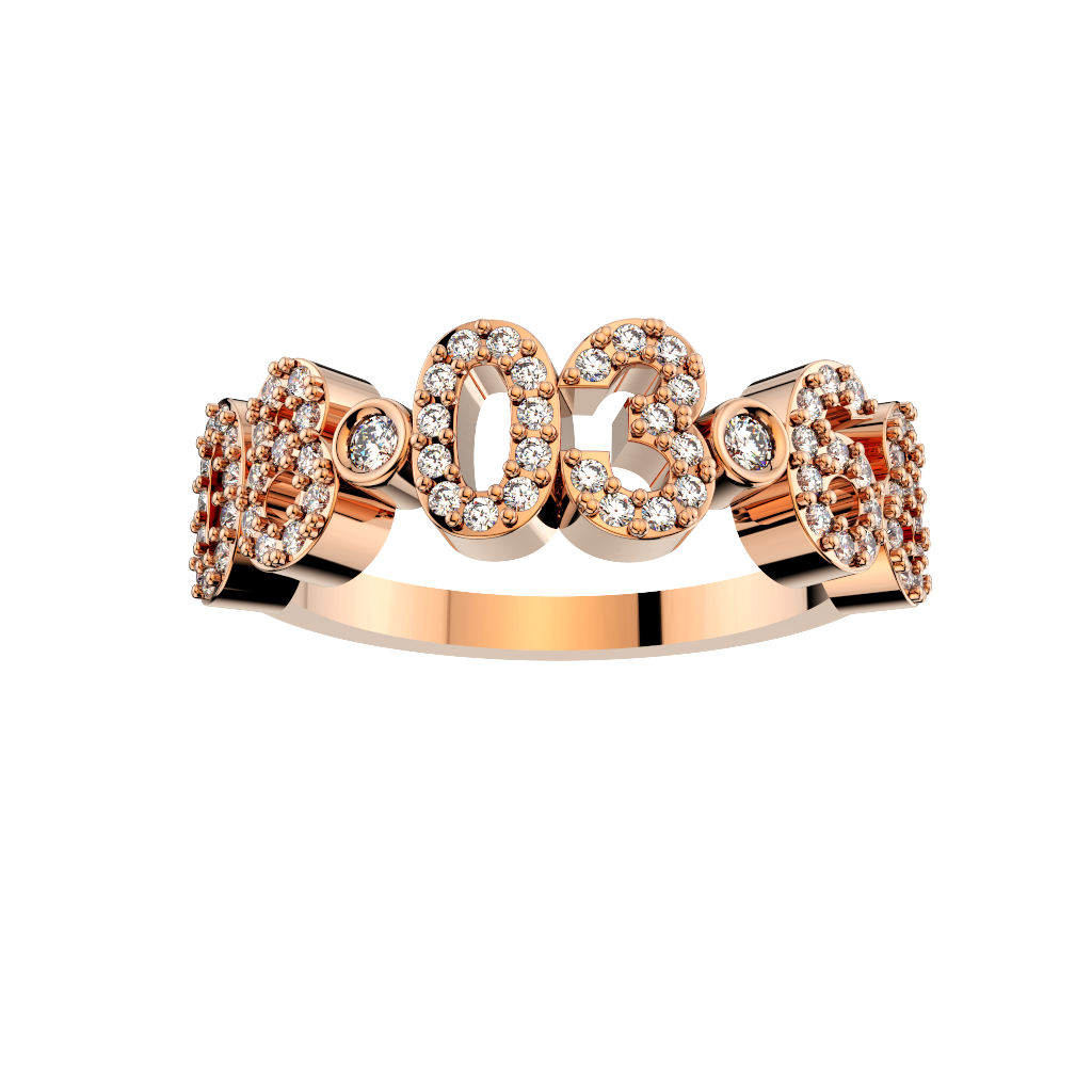 Pave Date Ring – Daniela Califa
