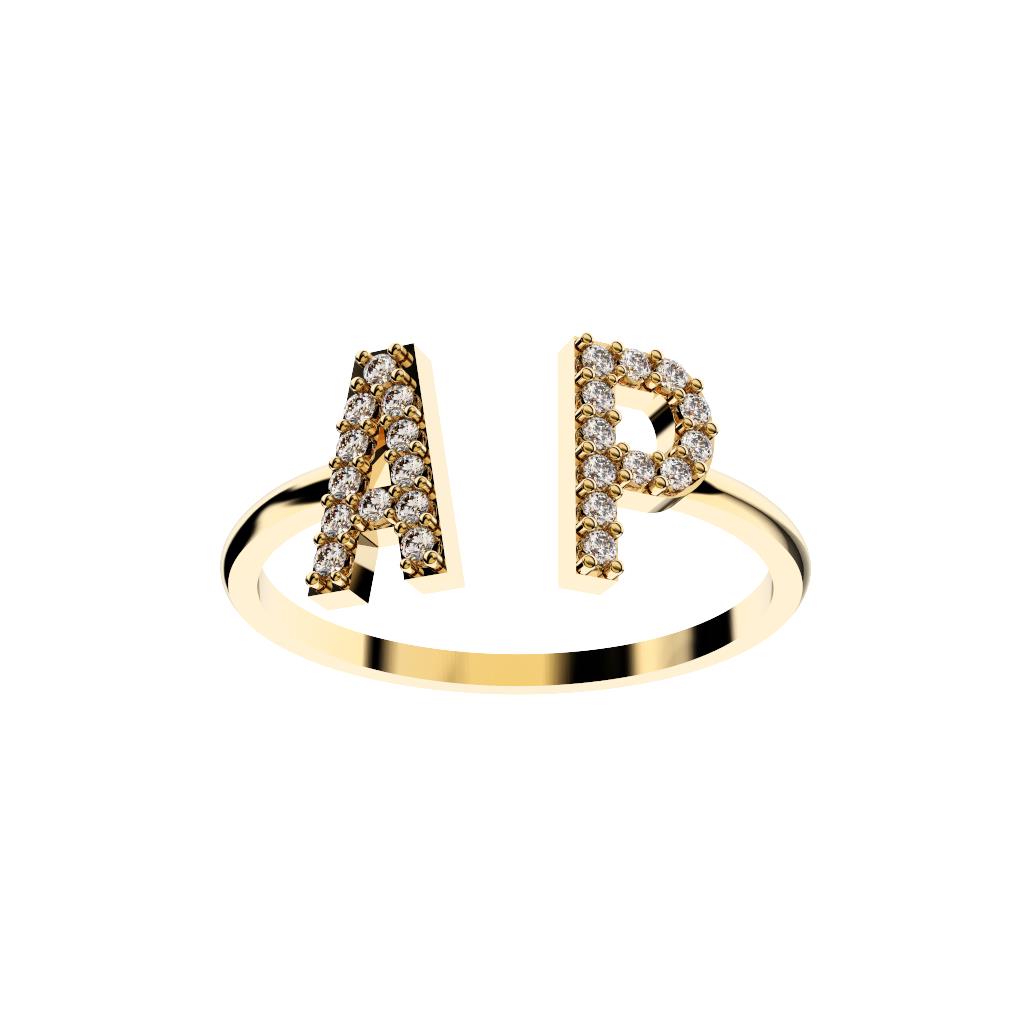 Double Letter Ring – Daniela Califa