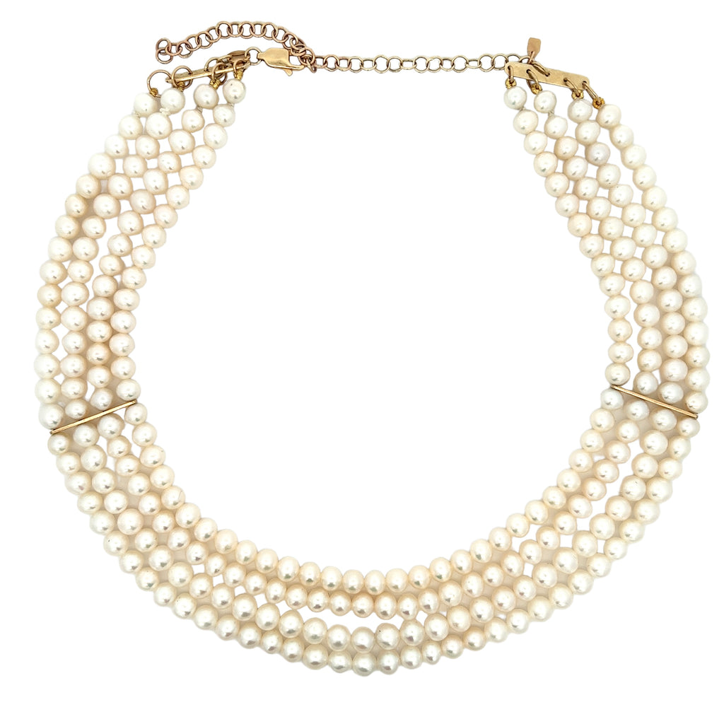 4 Stand Pearl Necklace – Daniela Califa